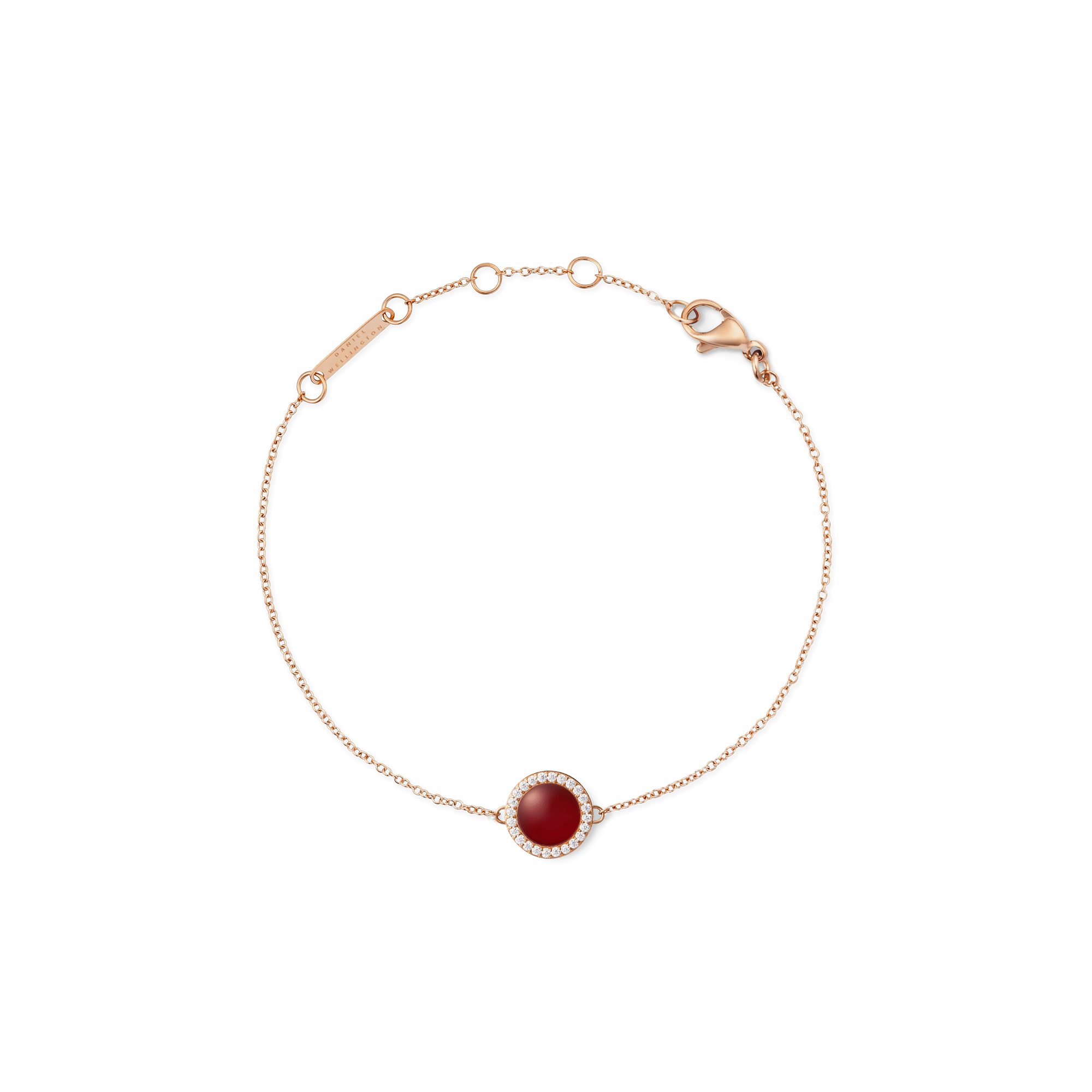 Audrey Bracelet Red Agathe Rose Gold