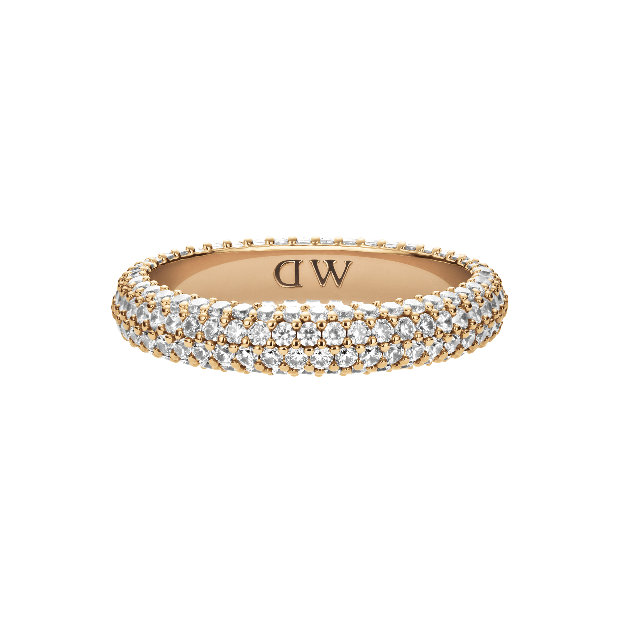 Pavé Crystal Ring Gold | DW