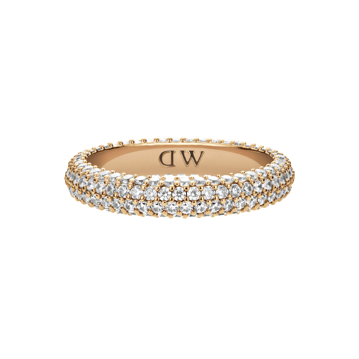 Pavé Crystal Ring Gold | DW