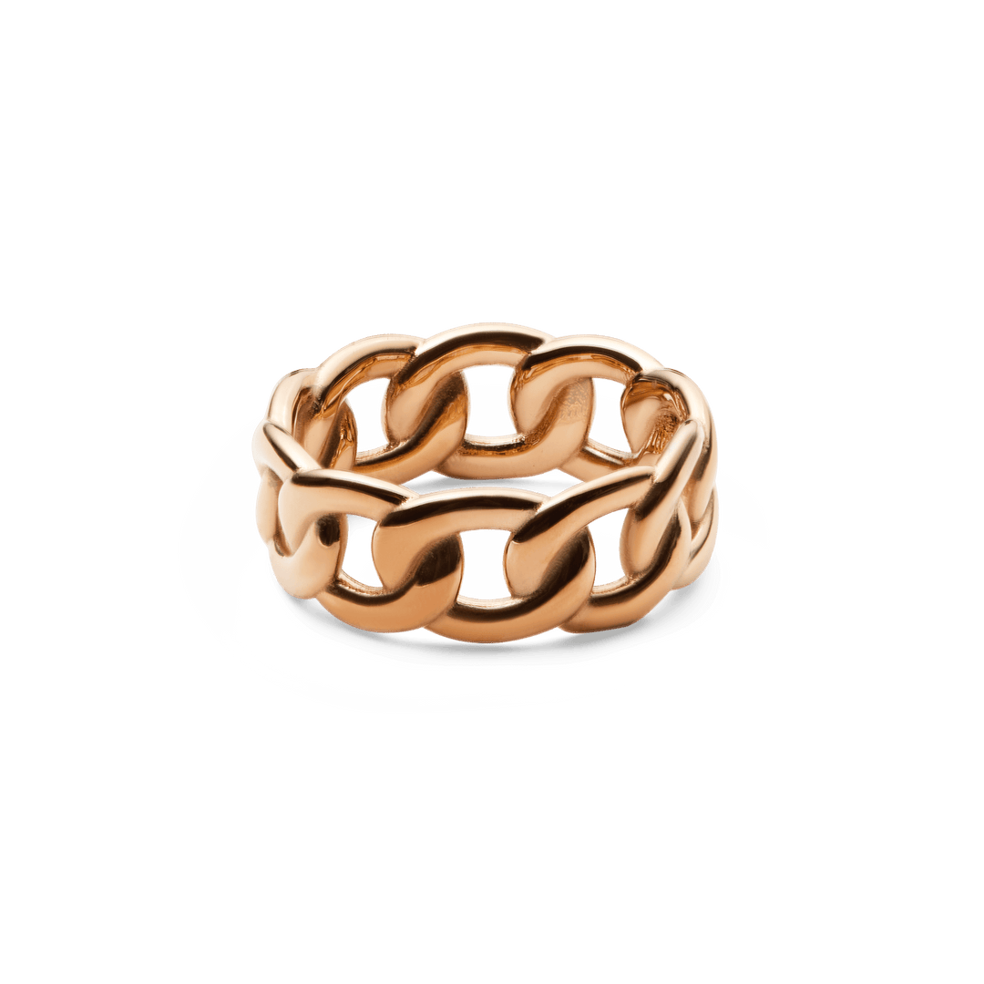 Chunky Chain Ring Rose Gold | DW